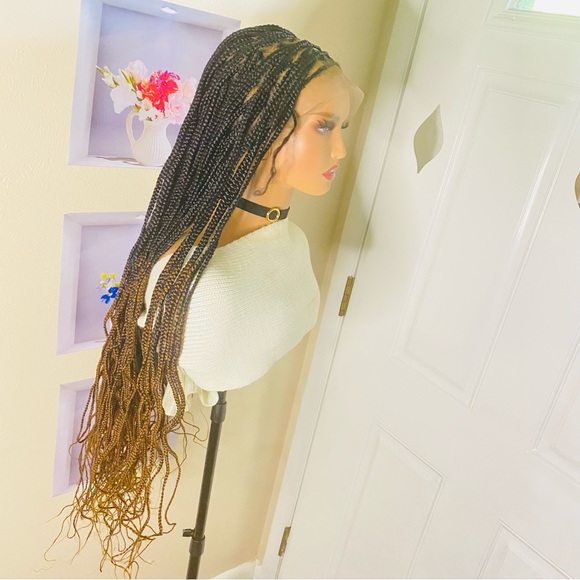 Hair | Full Lace Hand Braided Wig 35inches Two Tone | Poshmark